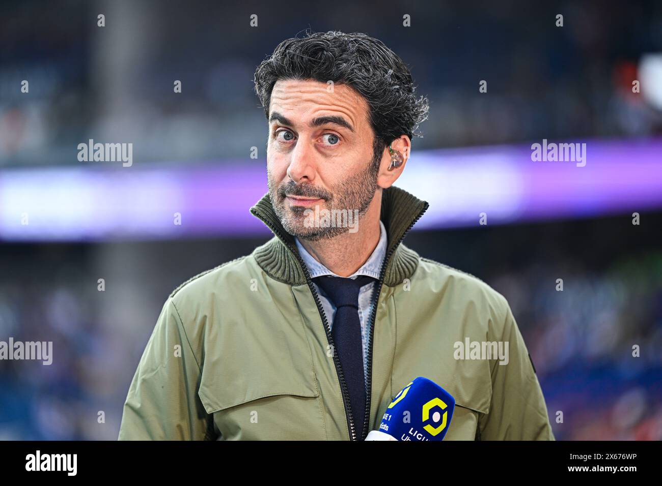 Paris, France. 12th May, 2024. Alexandre Ruiz journalist for Free Ligue ...