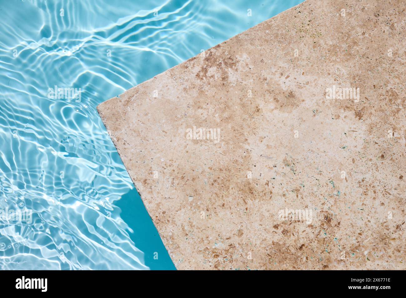 Swimming pool top view background. Tranquil Poolside Corner. Top view ...