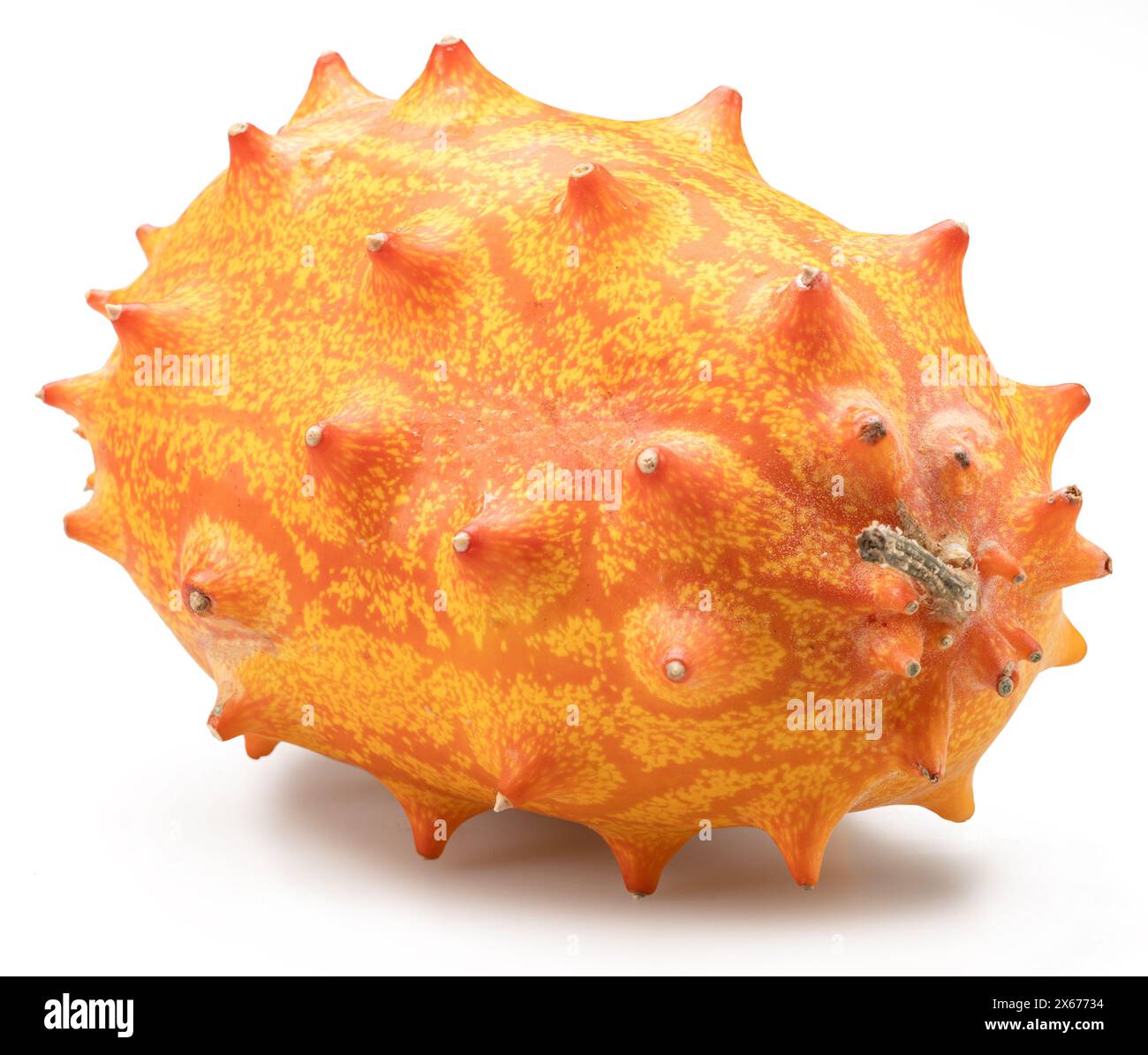 Kiwano fruit isolated on white background Stock Photo - Alamy