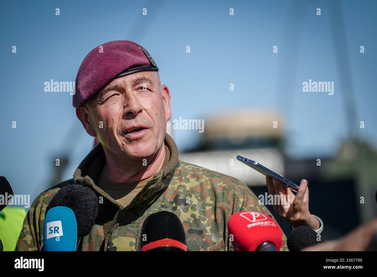 Campia Turzii, Romania. 13th May, 2024. General Dirk Faust from the ...