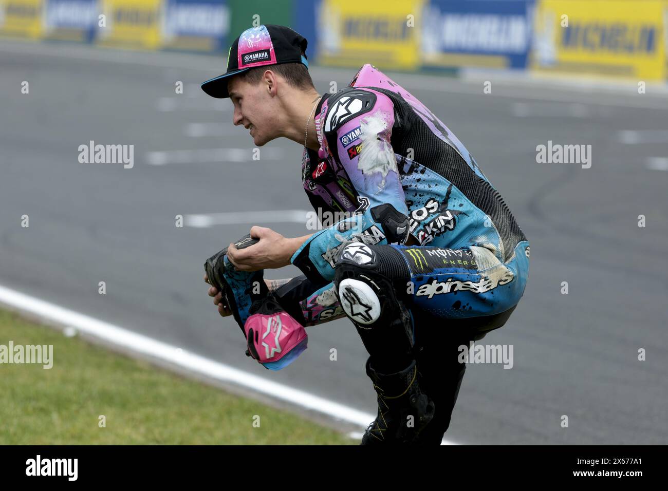 Fabio Quartararo of France #20 and Monster Energy Yamaha MotoGP throws ...