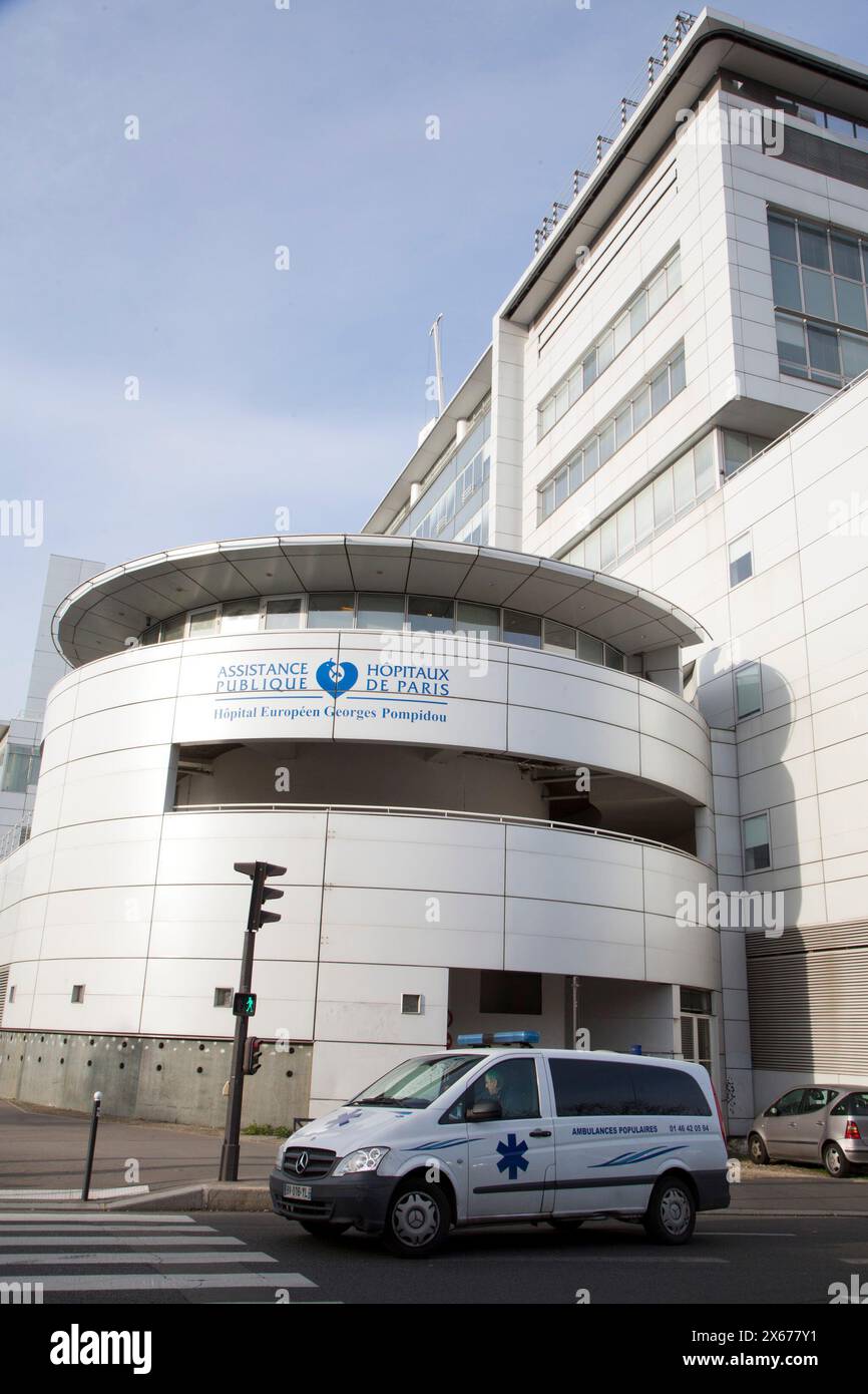 GEORGES POMPIDOU EUROPEAN HOSPITAL PARIS Stock Photo - Alamy