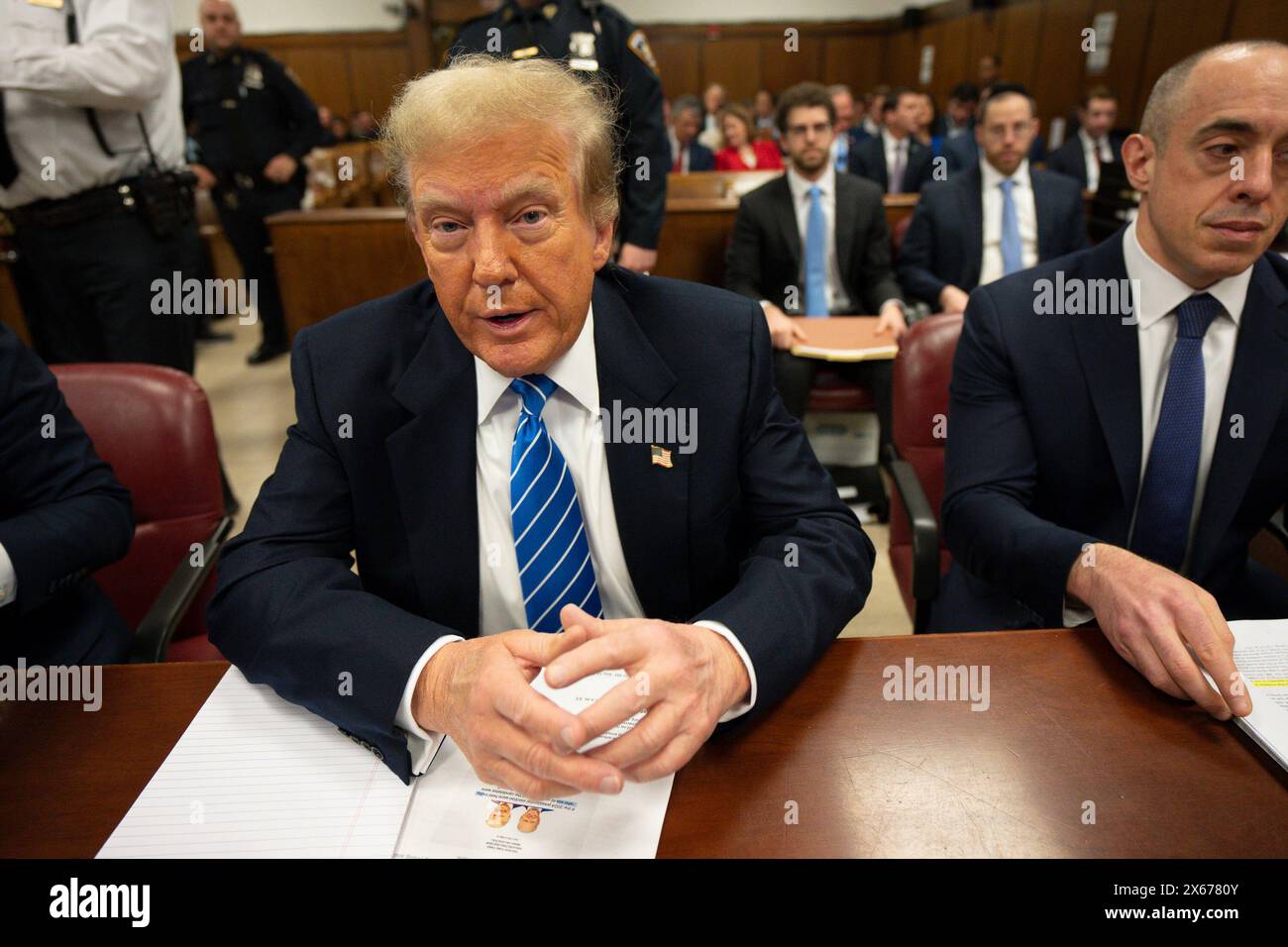 New York, United States. 13th May, 2024. Former President Donald Trump ...