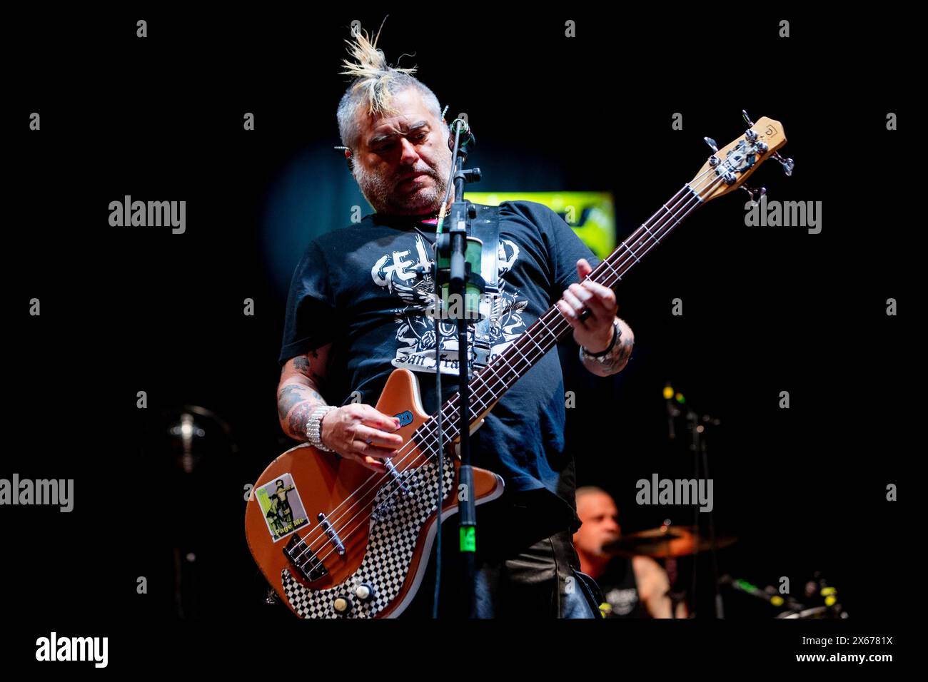 Fat Mike from the punk rock band NOFX is performing live at Carroponte ...