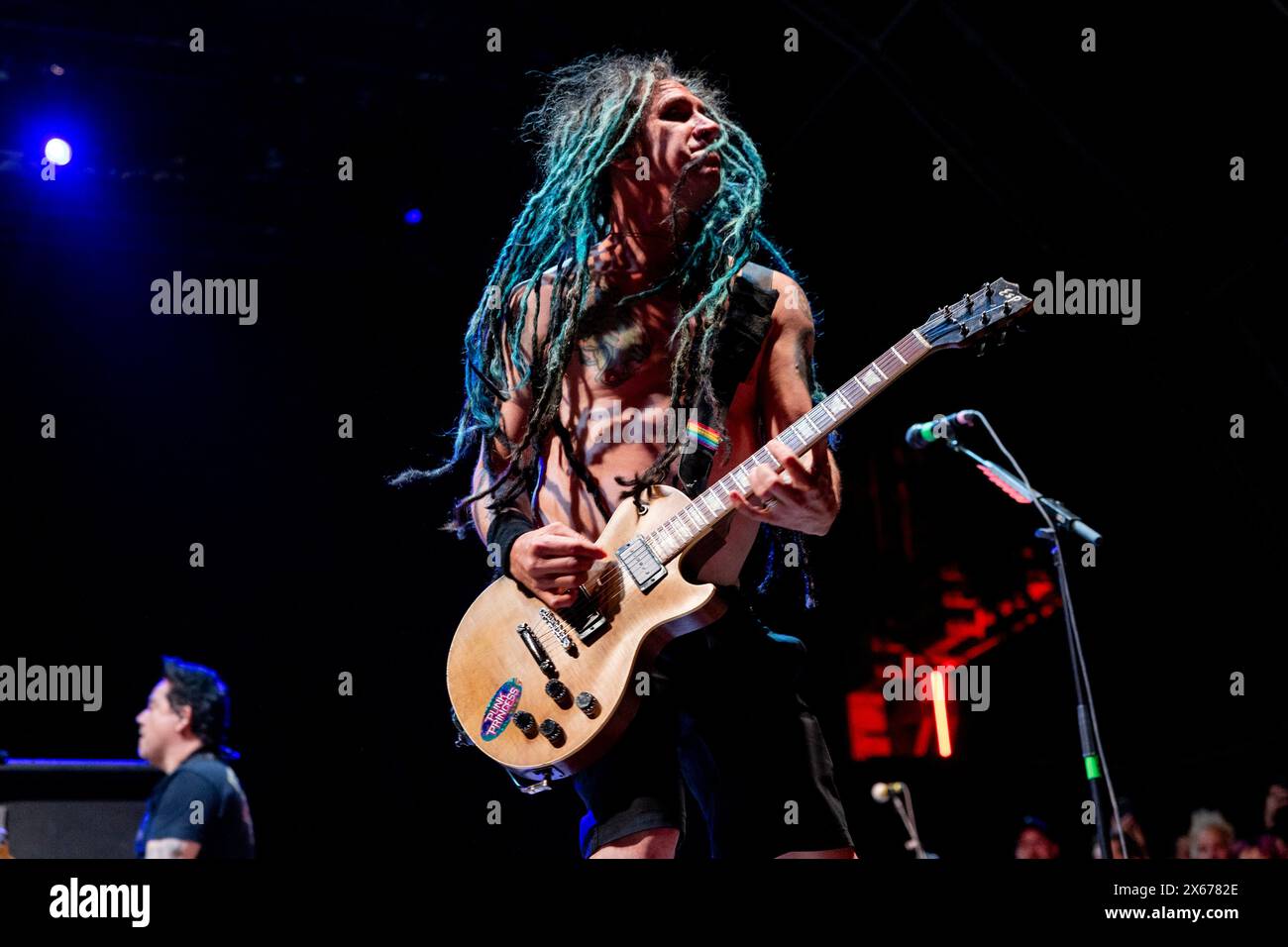 Eric Melvin from the punk rock band NOFX is performing live at ...