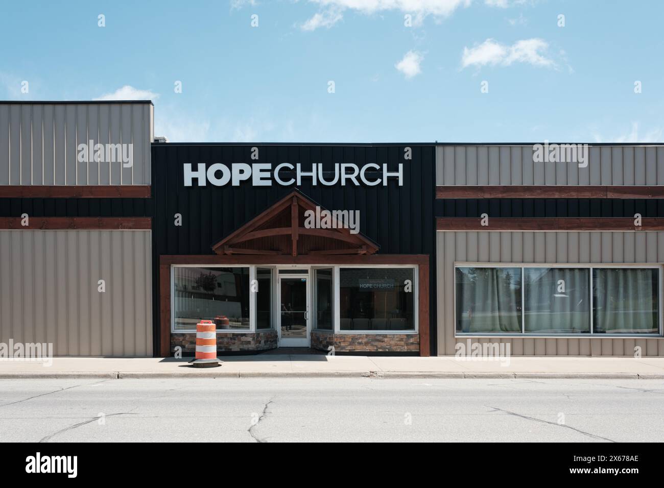 Hope Church in Marlette Michigan USA Stock Photo - Alamy