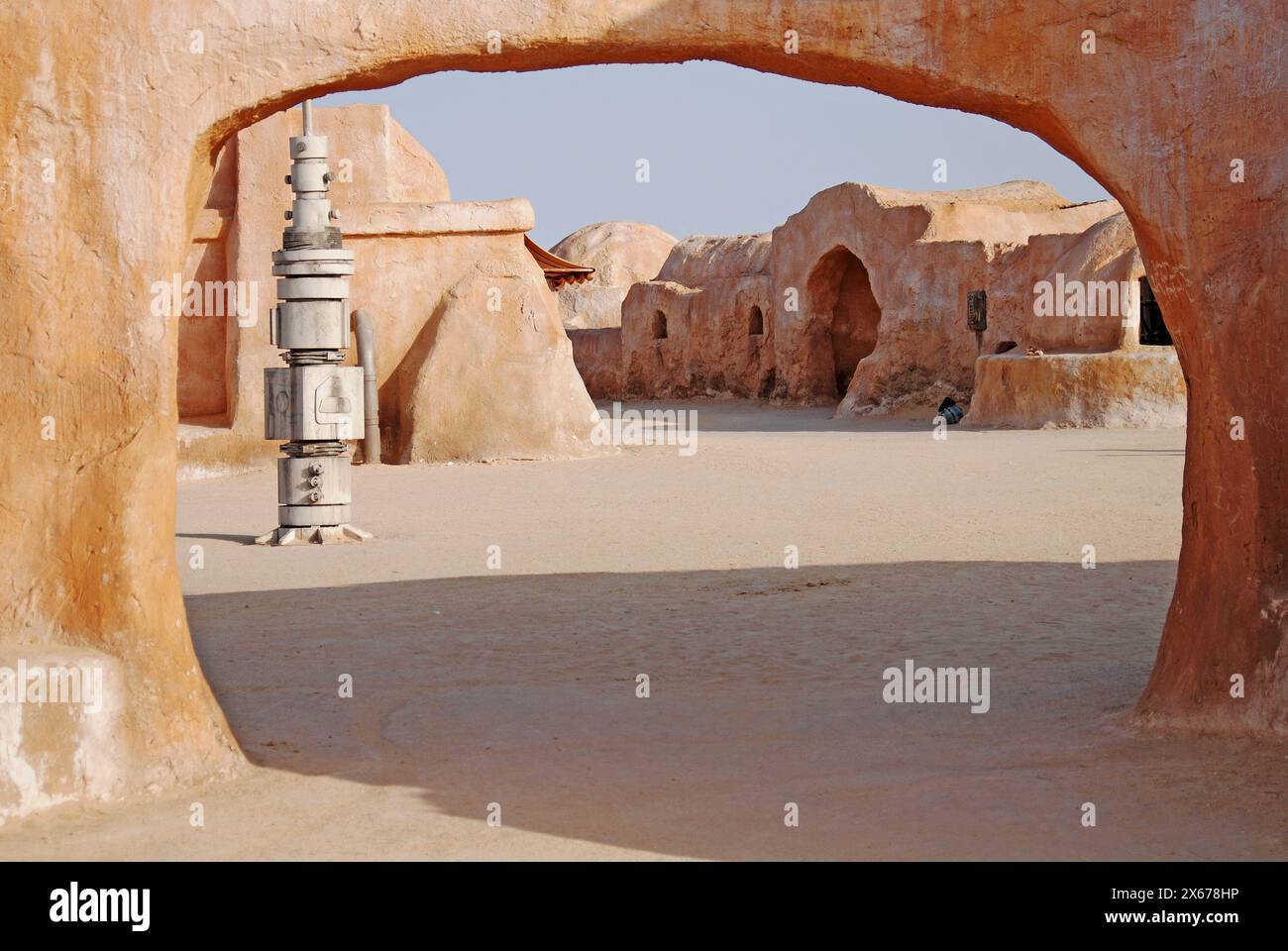 Remains of the Mos Espa Star Wars film set in the Sahara Desert near ...