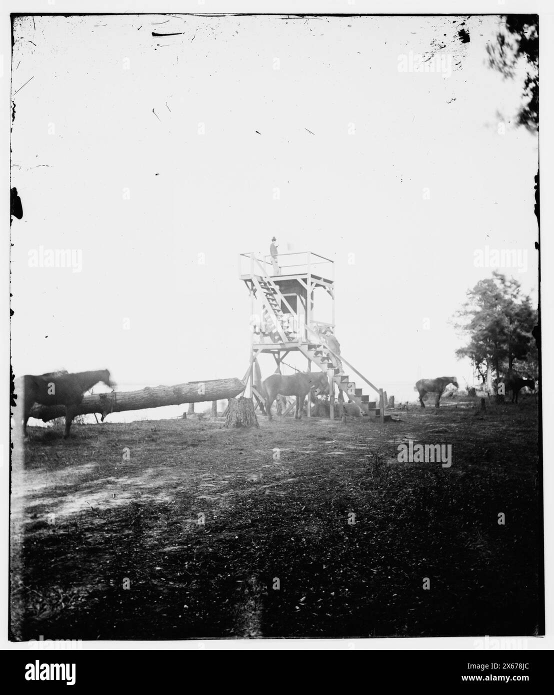 Confederate signal tower at Ft. McAllister, Georgia, Civil War ...