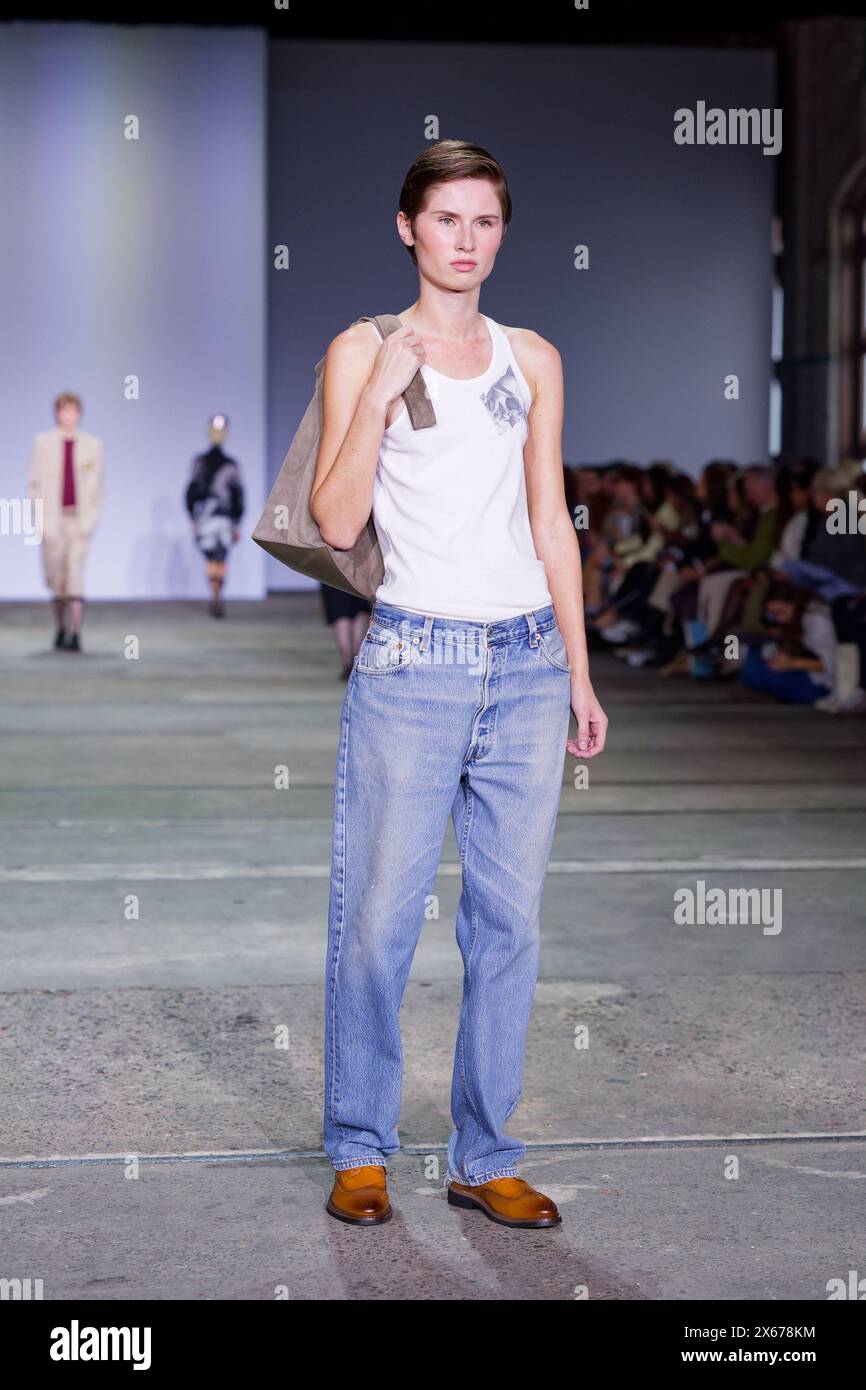 A model walks the runway during the Rory William Dochert show during ...