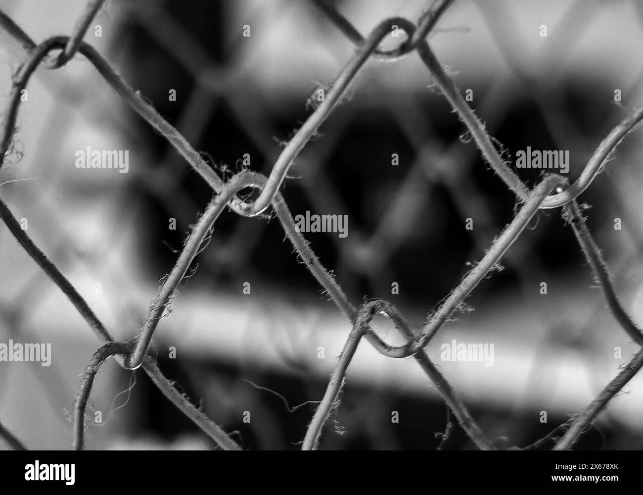 Loops on a hanging metal basket Stock Photo - Alamy