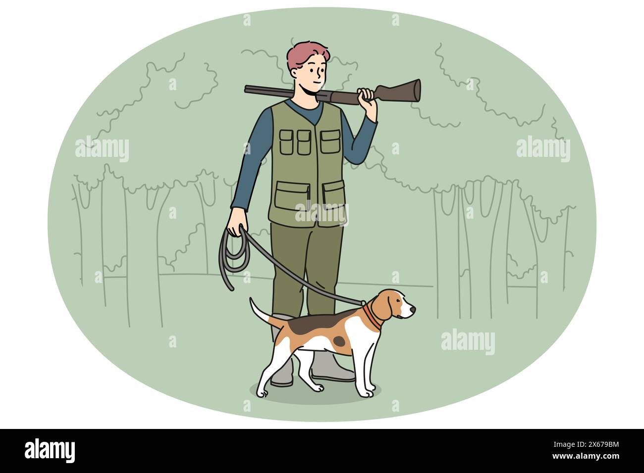 Khaki field clothes Stock Vector Images - Alamy