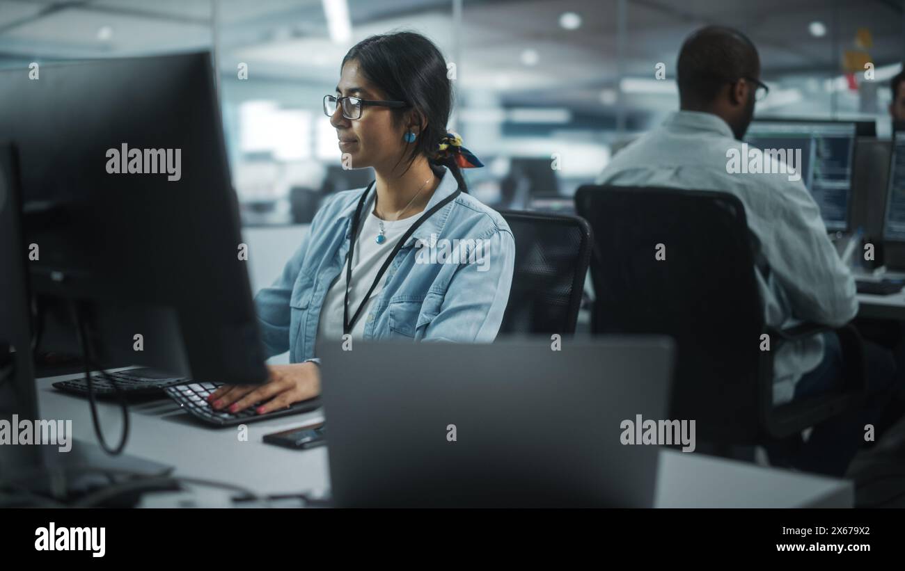 Beautiful indian girl wearing glasses hi-res stock photography and images - Alamy