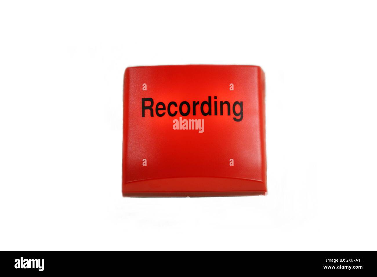 Studio Recording warning sign isolated Stock Photo - Alamy