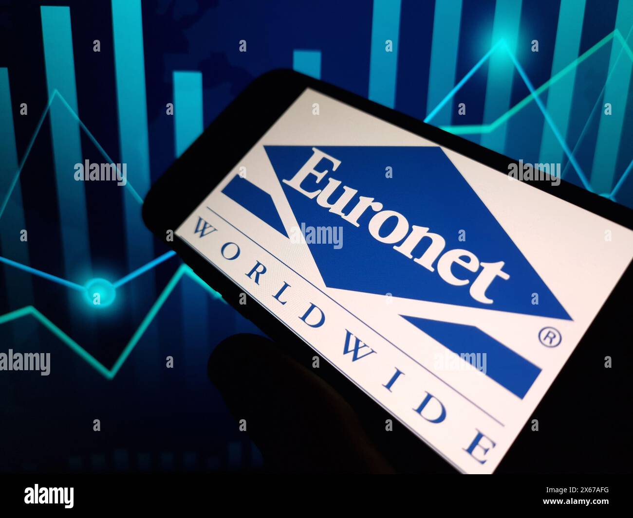 Konskie, Poland - May 12, 2024: Euronet Worldwide company logo ...