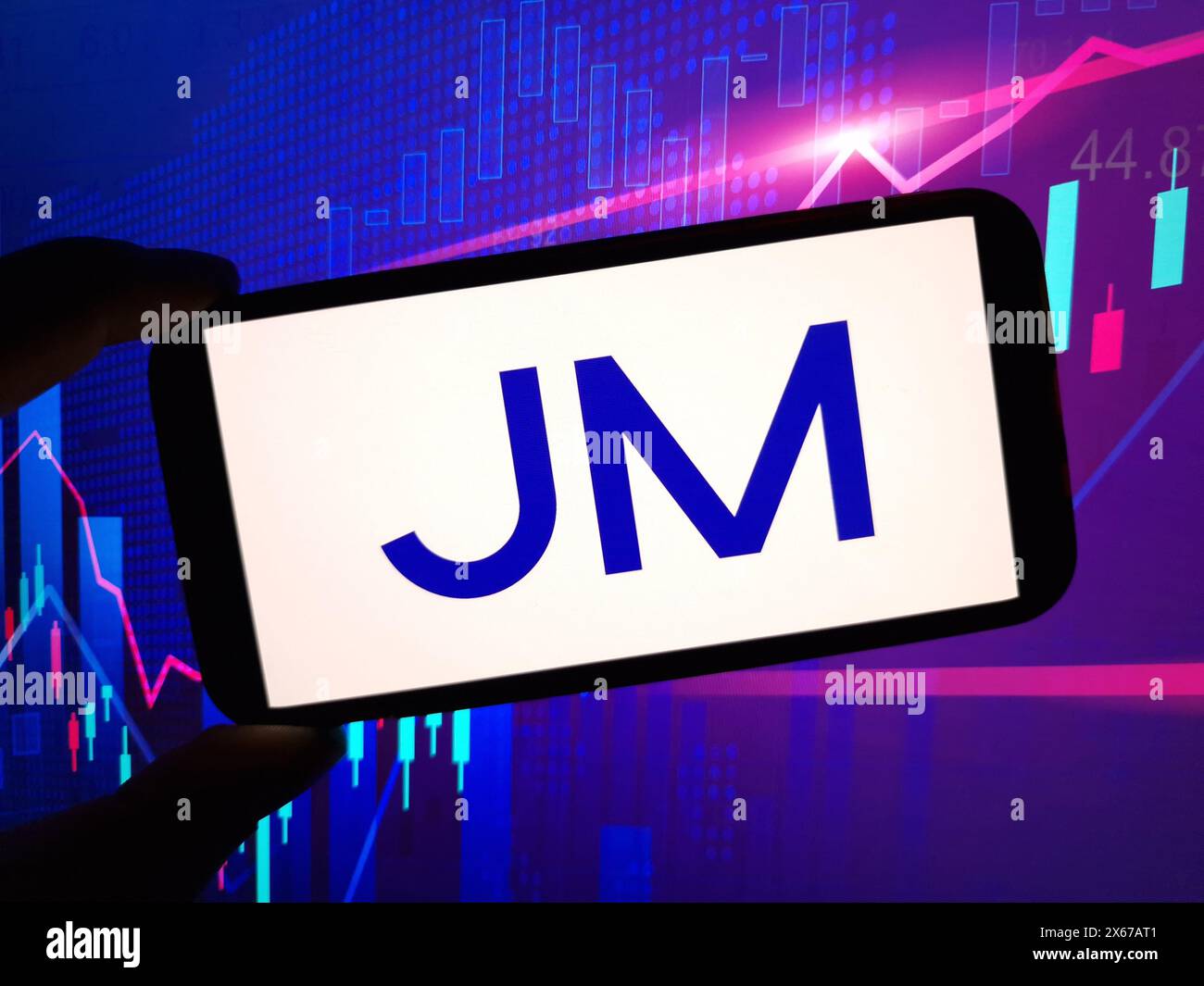 Konskie, Poland - May 12, 2024: Johnson Matthey company logo displayed on mobile phone Stock ...