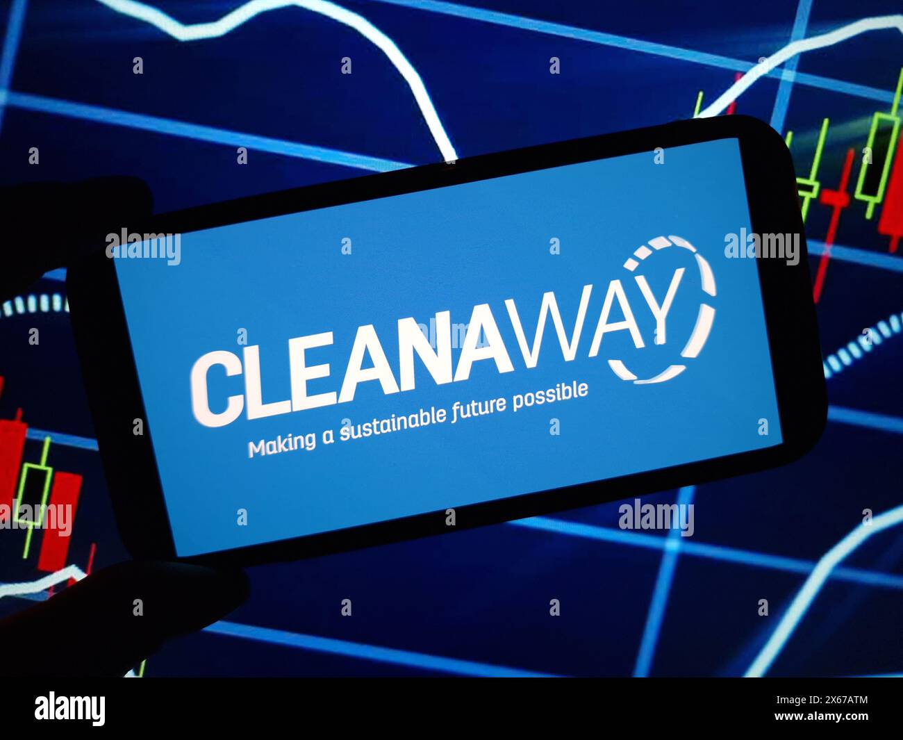 Konskie, Poland - May 12, 2024: Cleanaway Waste Management company logo ...