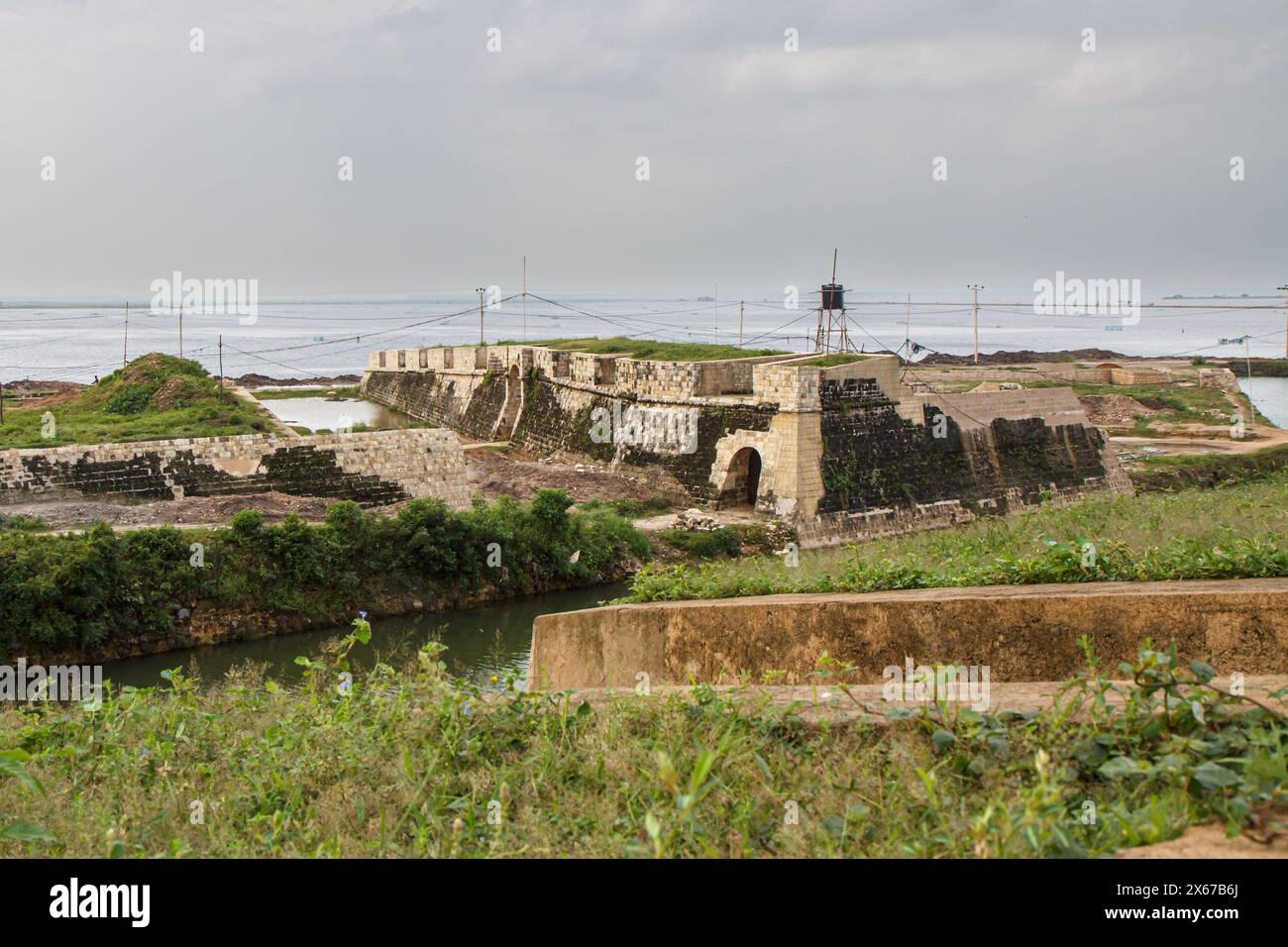 A old Dutch fort in Jaffna in Sri Lanka. High quality photo from a very ...