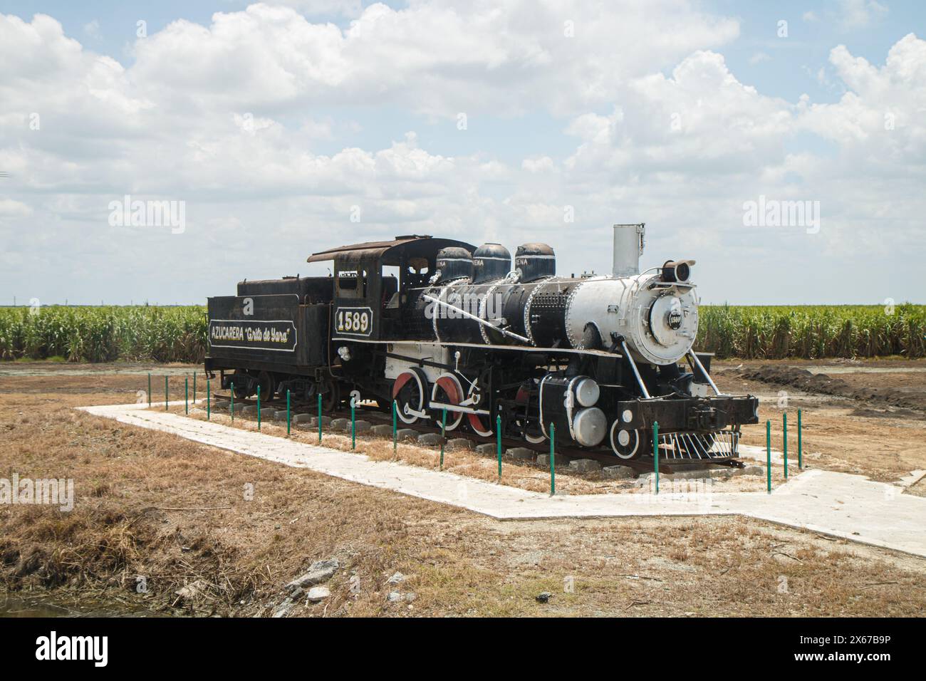 A team locomotive in Cuba. High quality photo from a old steam ...