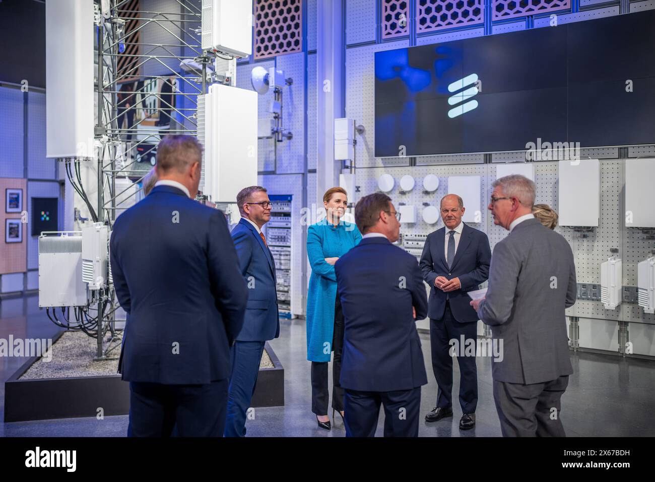 Stockholm, Sweden. 13th May, 2024. German Chancellor Olaf Scholz (SPD, 2nd from right), visits ...