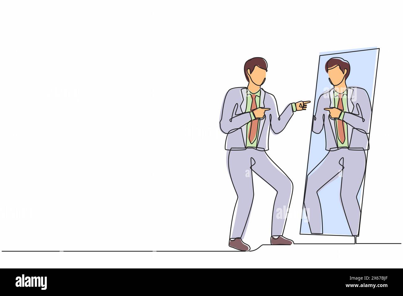 Self reflection Stock Vector Images - Alamy