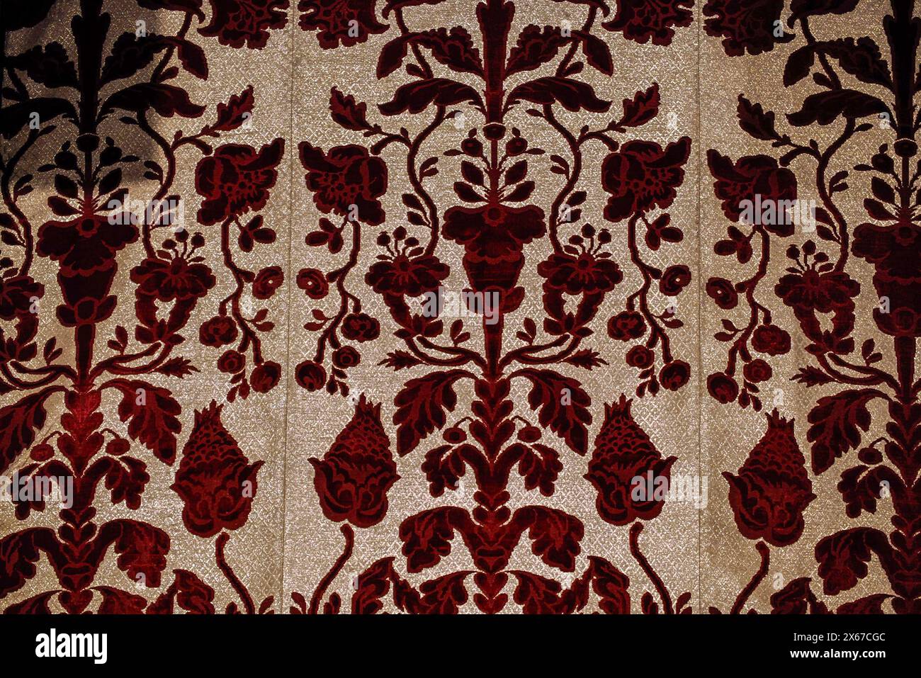 A medieval fabric close up detail texture background Stock Photo - Alamy