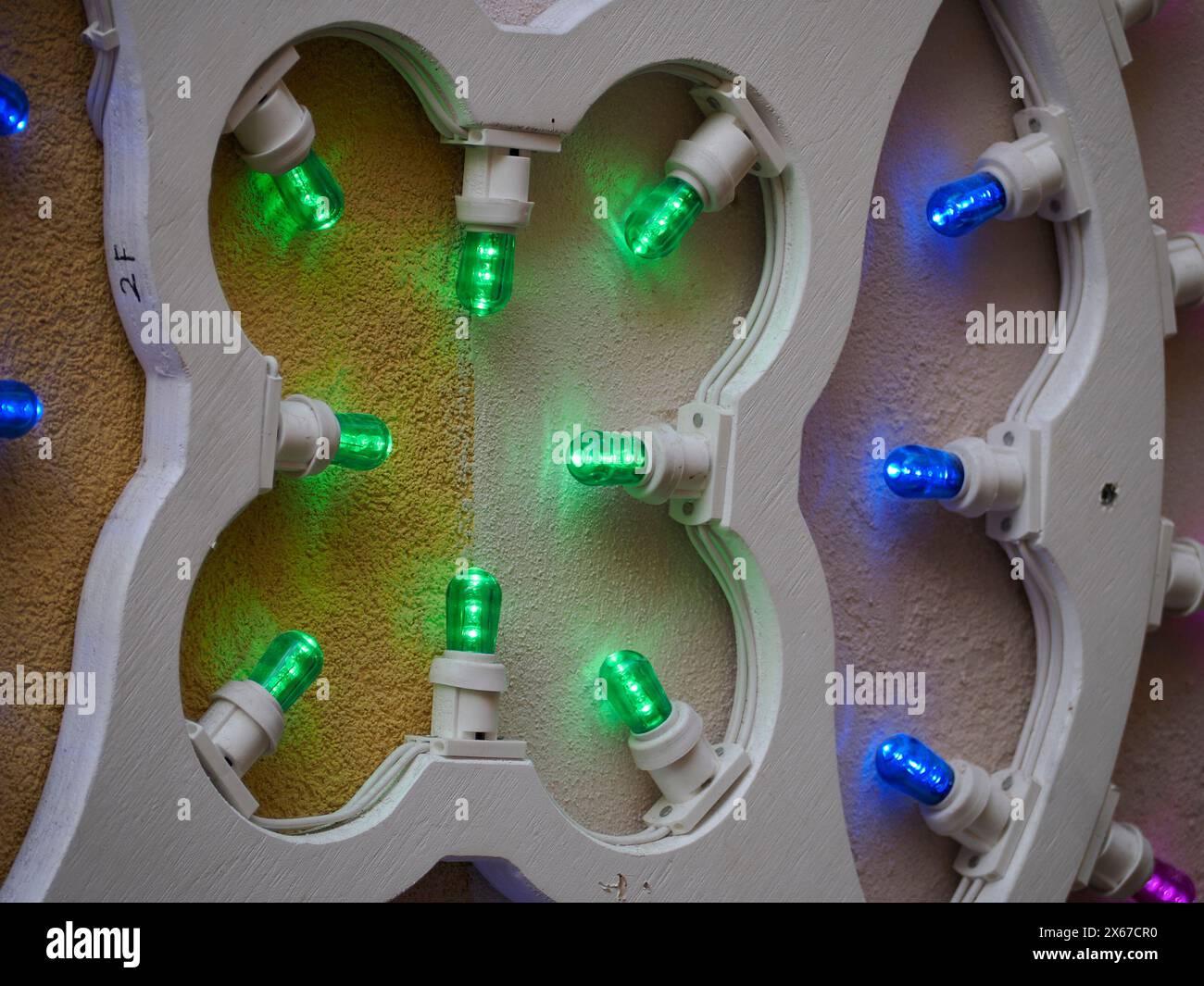 Amusement park fun fair lights detail Stock Photo - Alamy
