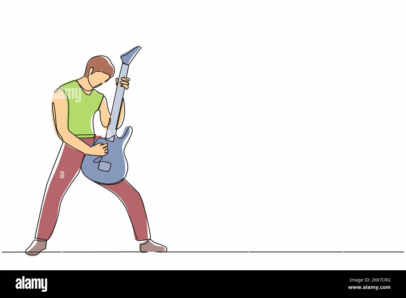 Music man in stage Stock Vector Images - Alamy