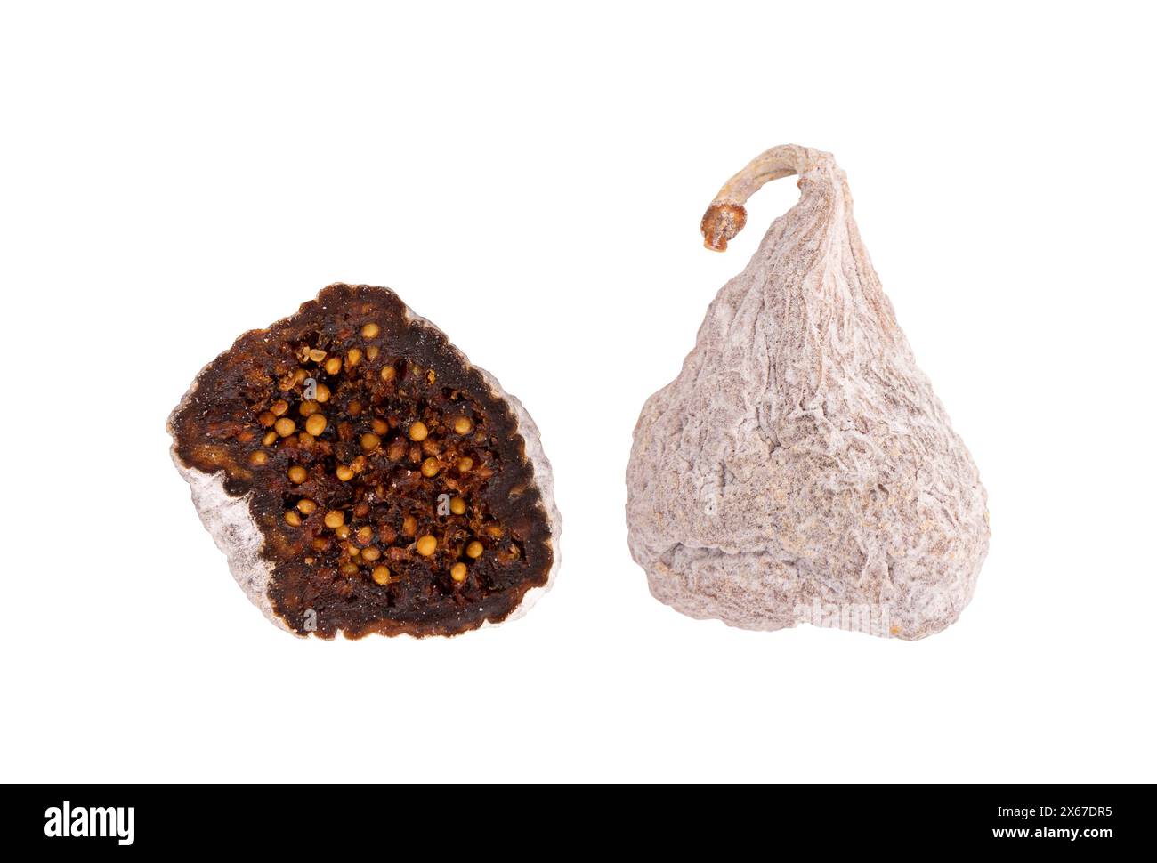 dried baby figs isolated on white background with clipping path, whole ...