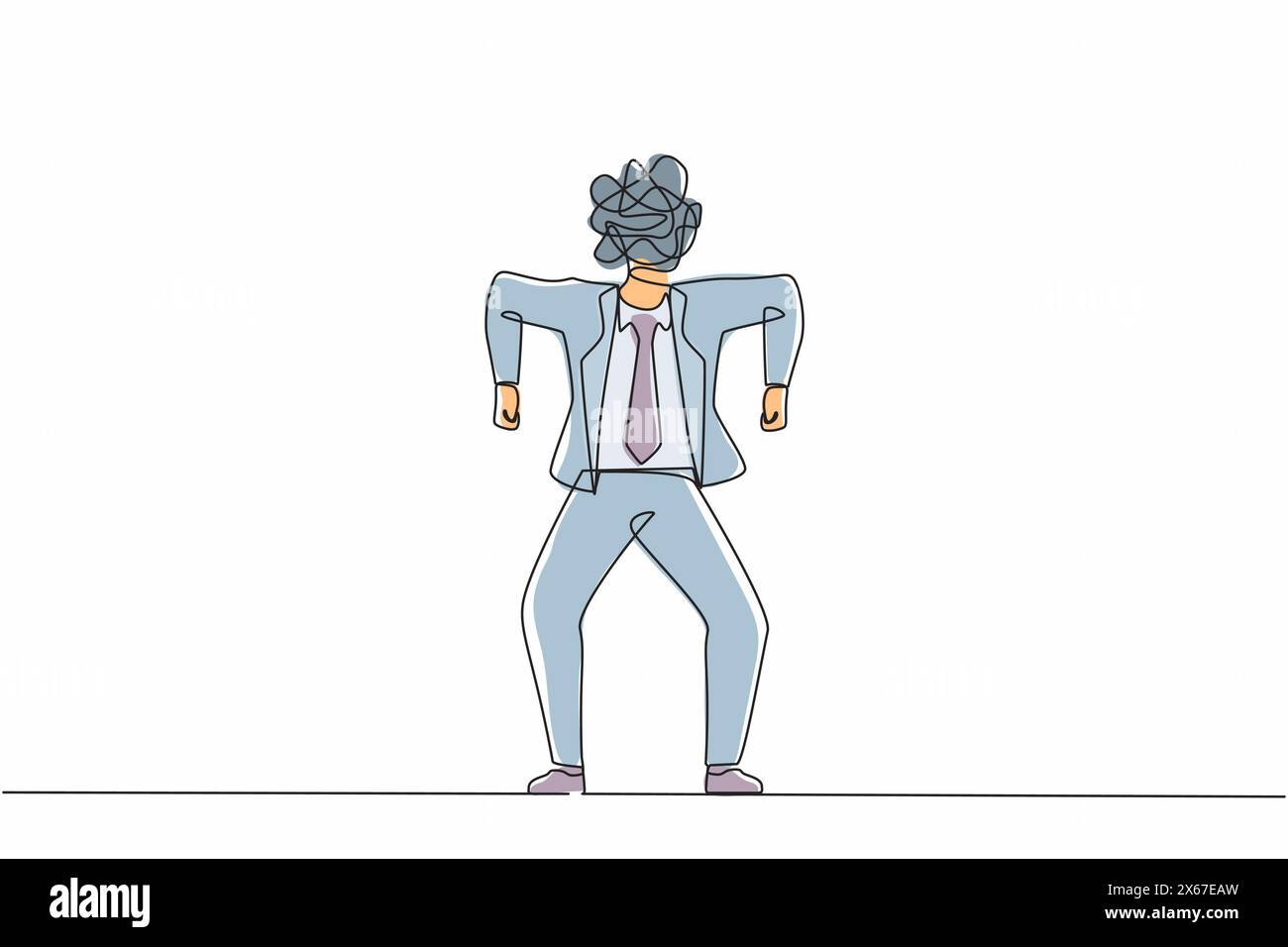 Angry man standing in line Stock Vector Images - Alamy