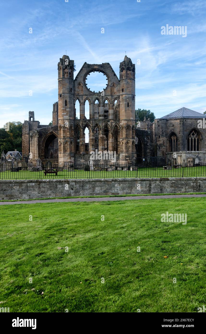 The arches at the ruins of Elgin Cathedral, Elgin, Moray, Scotland ...