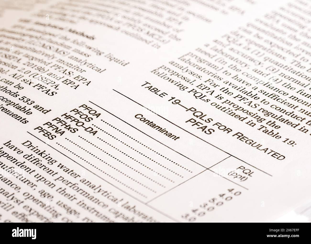 40 Code of Federal Regulations Parts 141 and 142 for the regulation of ...