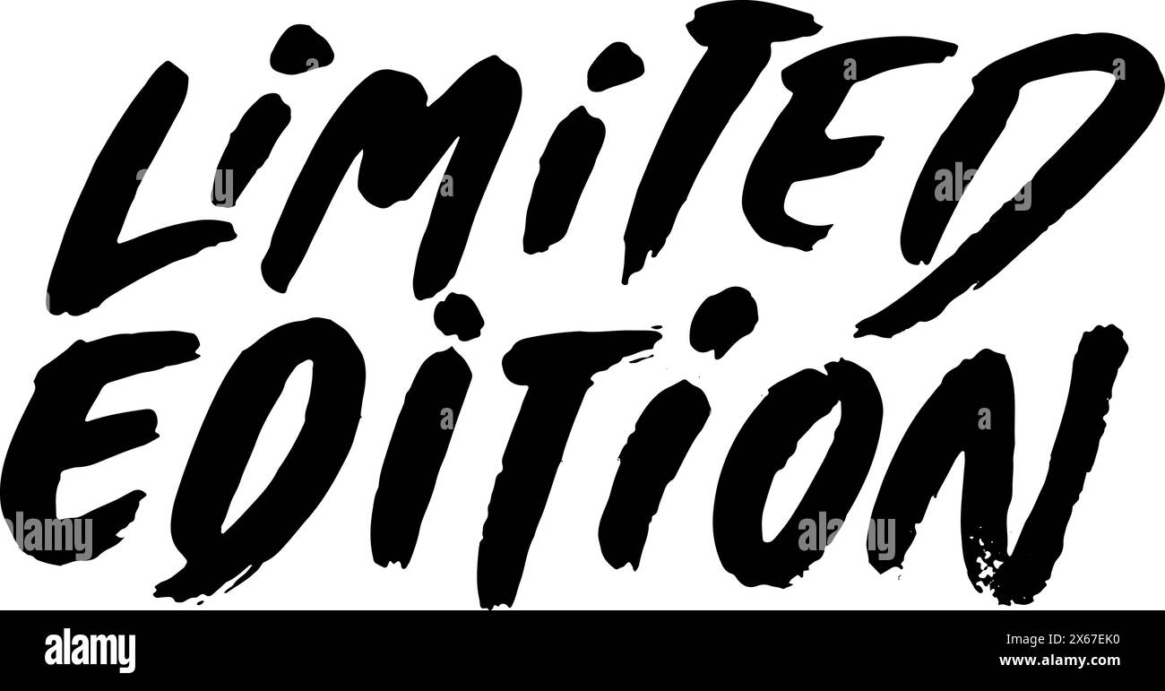 Limited Edition Modern Lettering Design Stock Vector Image & Art - Alamy