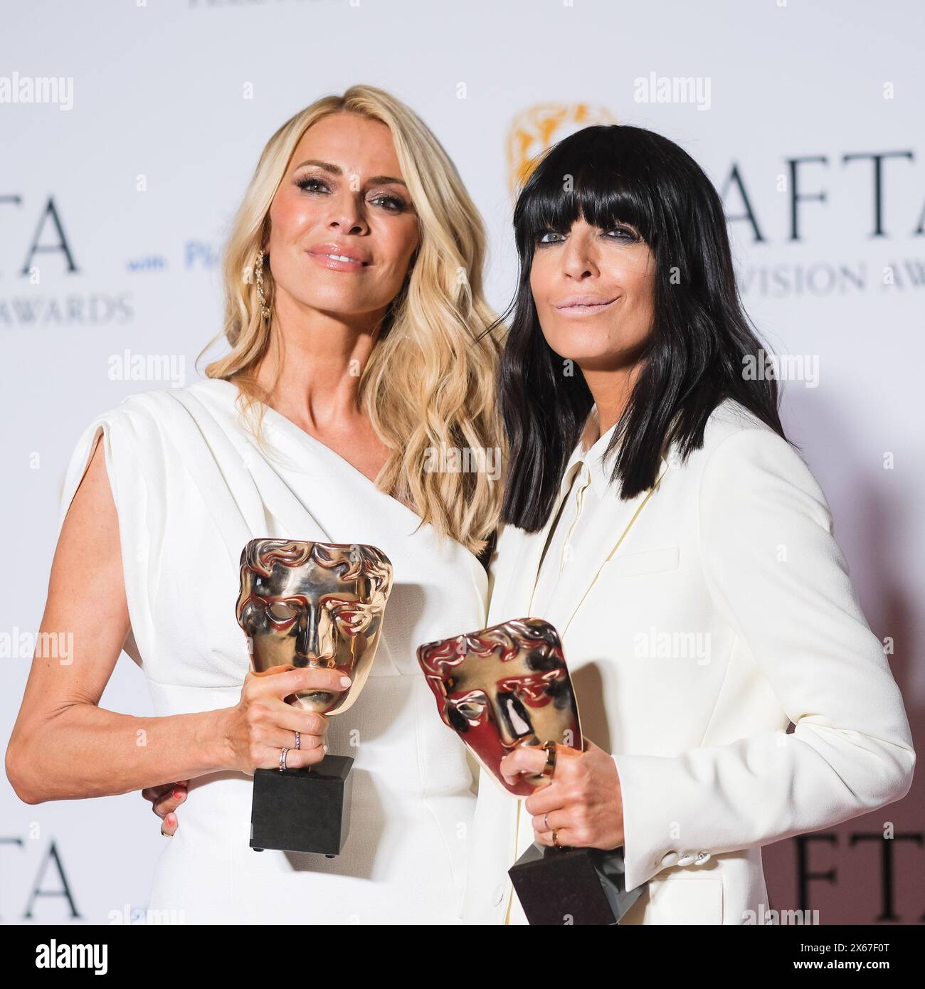 London, UK. 12th May, 2024. Tess Daly and Claudia Winkleman pose with ...