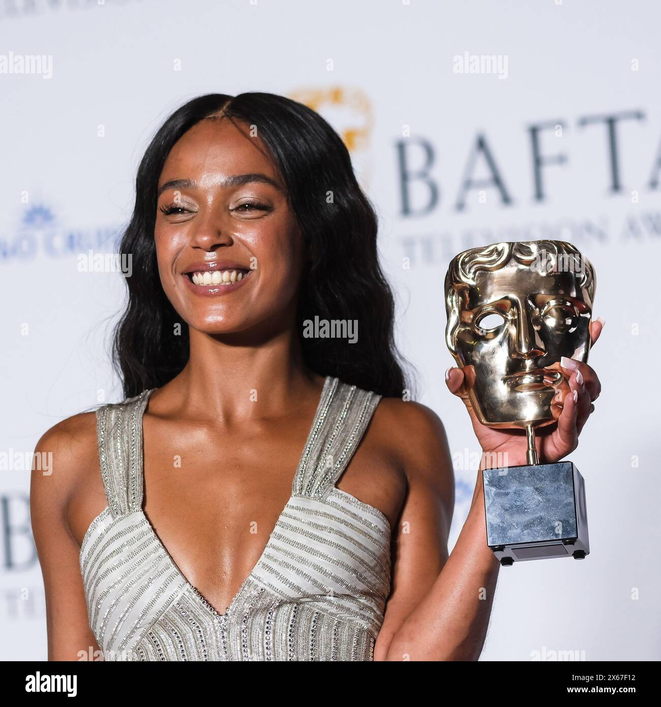 London, UK. 12th May, 2024. Jasmine Jobson poses with the BAFTA for ...