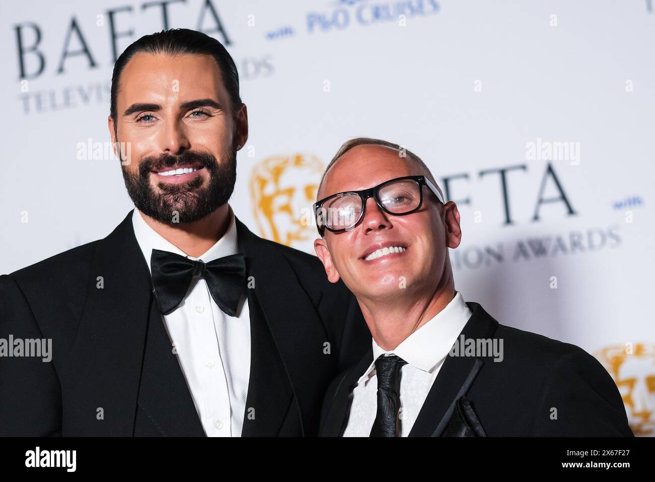 London, UK. 12th May, 2024. Rylan Clark and Rob Rinder photographed ...