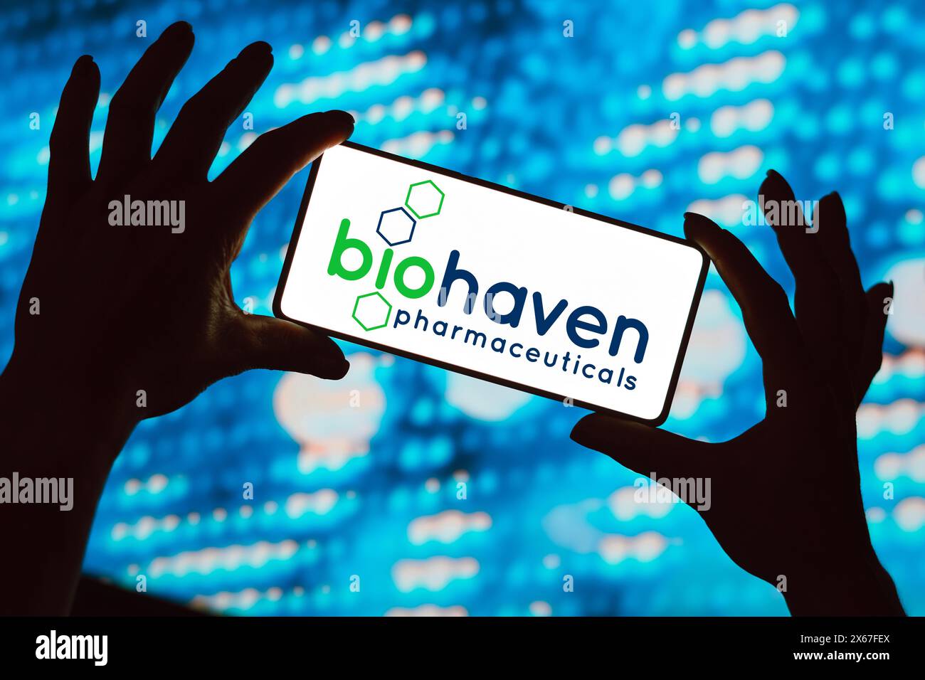 Brazil. 13th May, 2024. In this photo illustration, the Biohaven logo ...