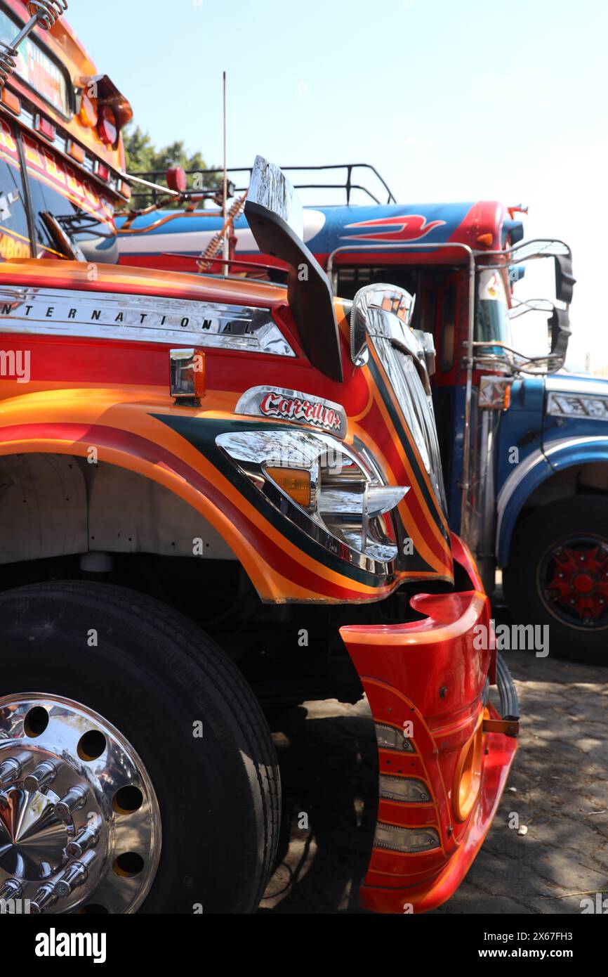 'Chicken Bus'. Antigua, Guatemala. Refurbished retired U.S. school bus ...
