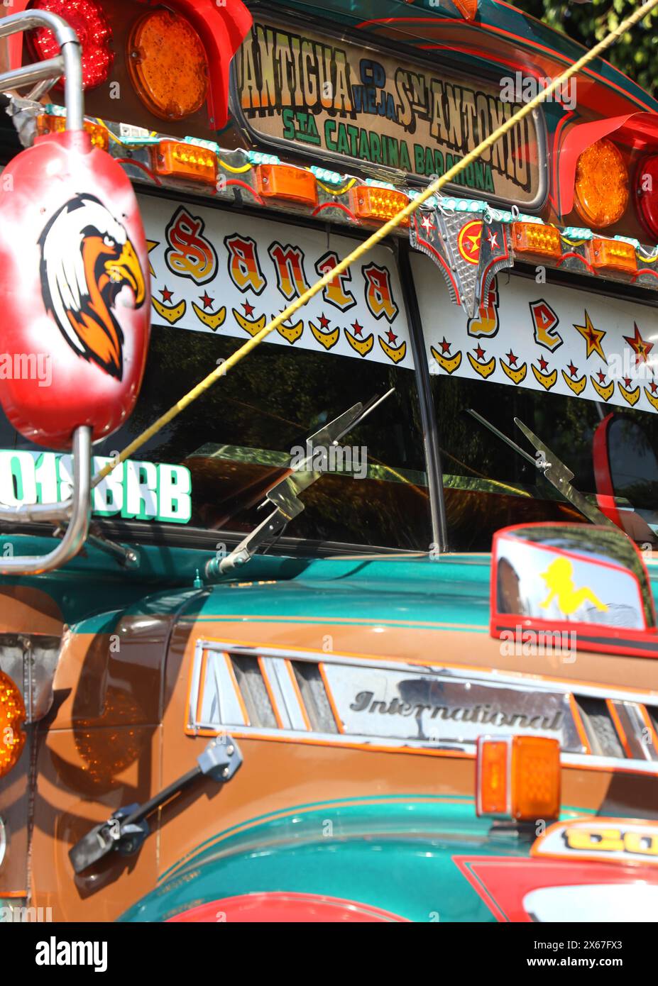 'Chicken Bus'. Antigua, Guatemala. Refurbished retired U.S. school bus ...