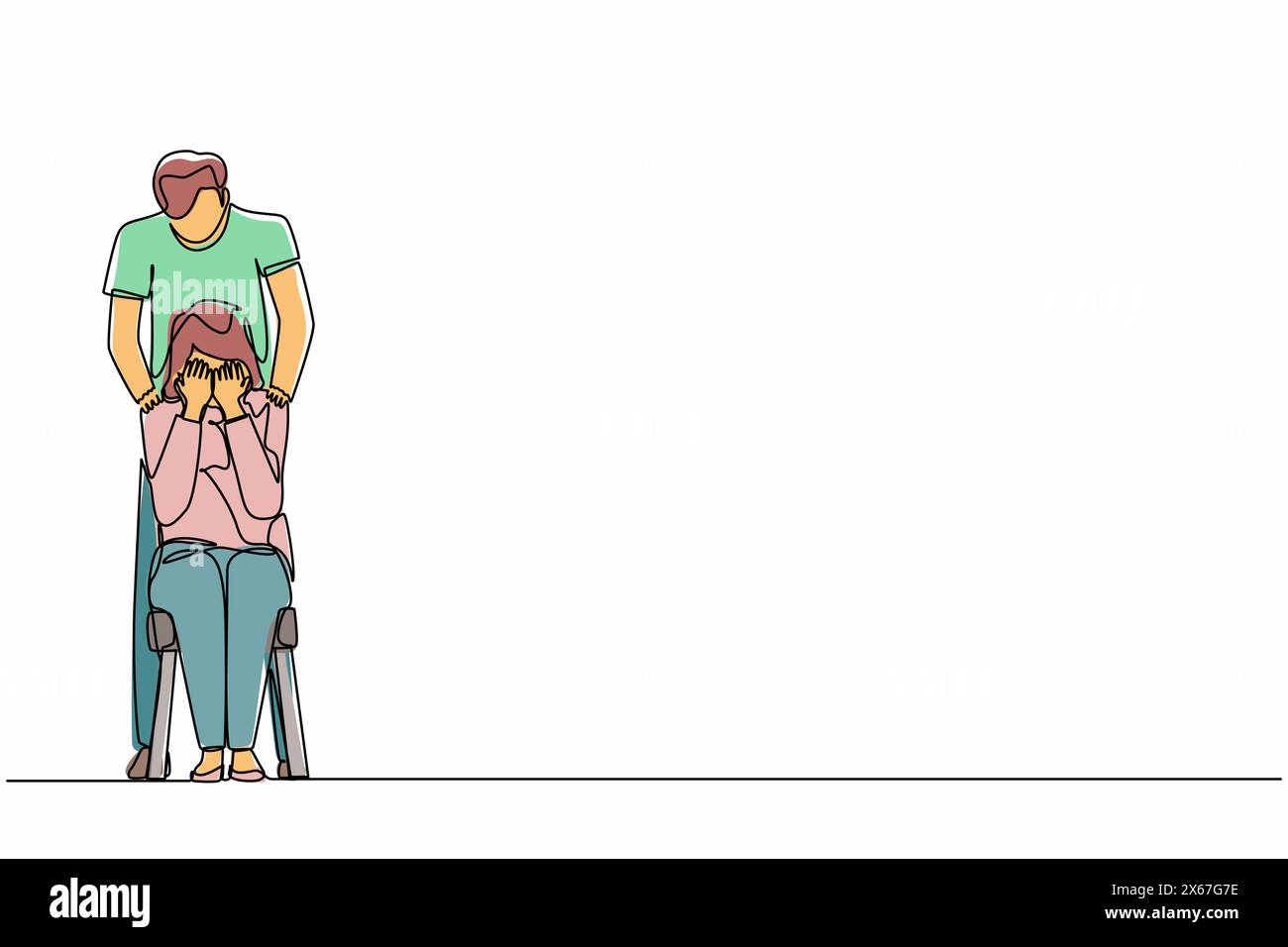 Woman suffering miscarriage Stock Vector Images - Alamy