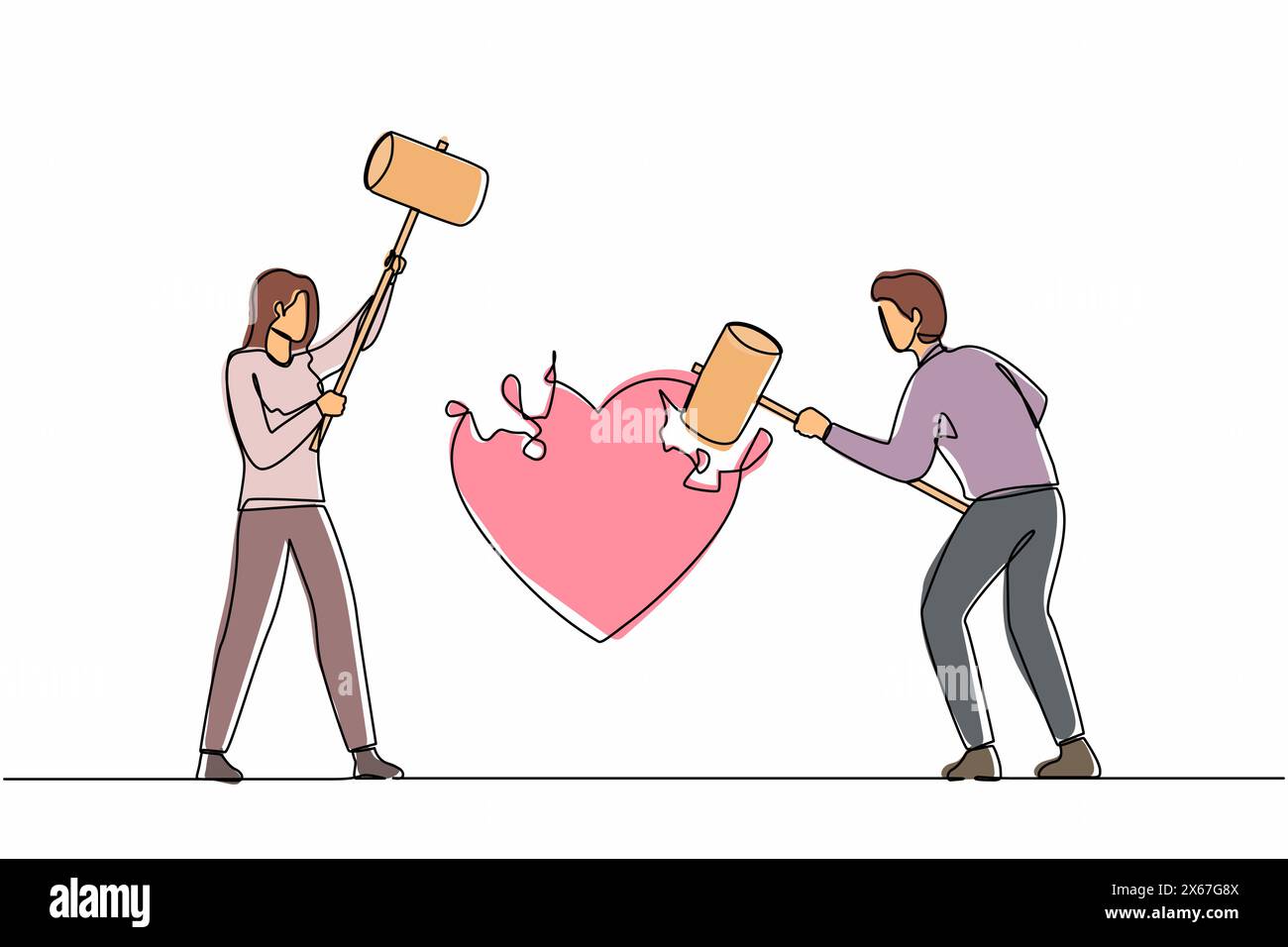 Violence in marriage Stock Vector Images - Alamy