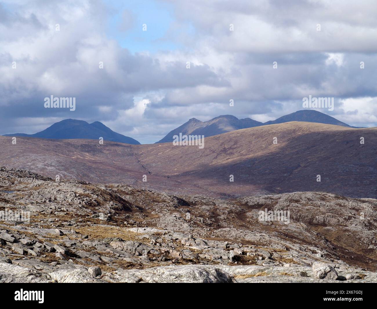 Ceann Reamhar na Sroine, Harris, Outer Hebrides, looking north Stock ...