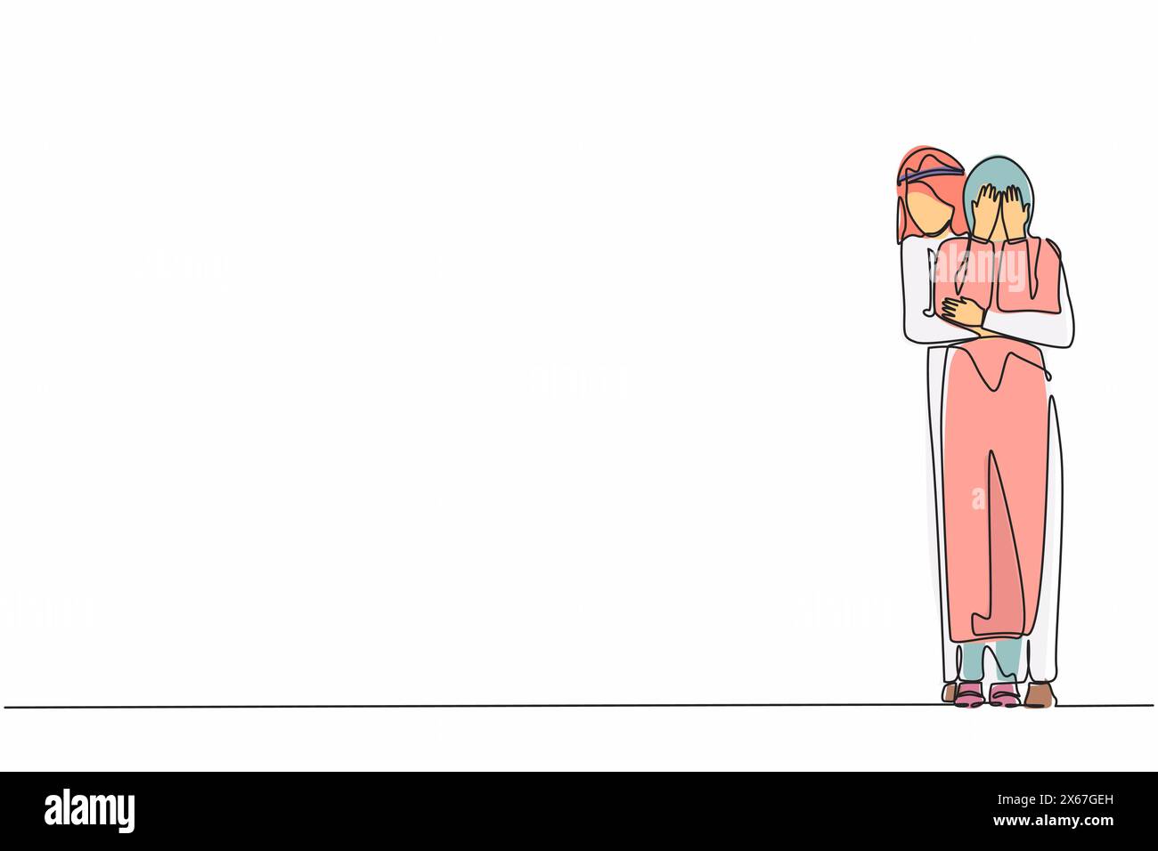 Two muslim woman back Stock Vector Images - Alamy