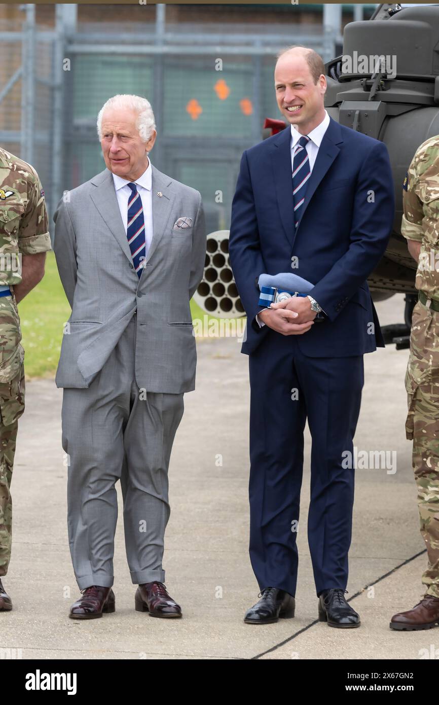 Middle Wallop, UK, 13 May, 2024. His Majesty King Charles III ...