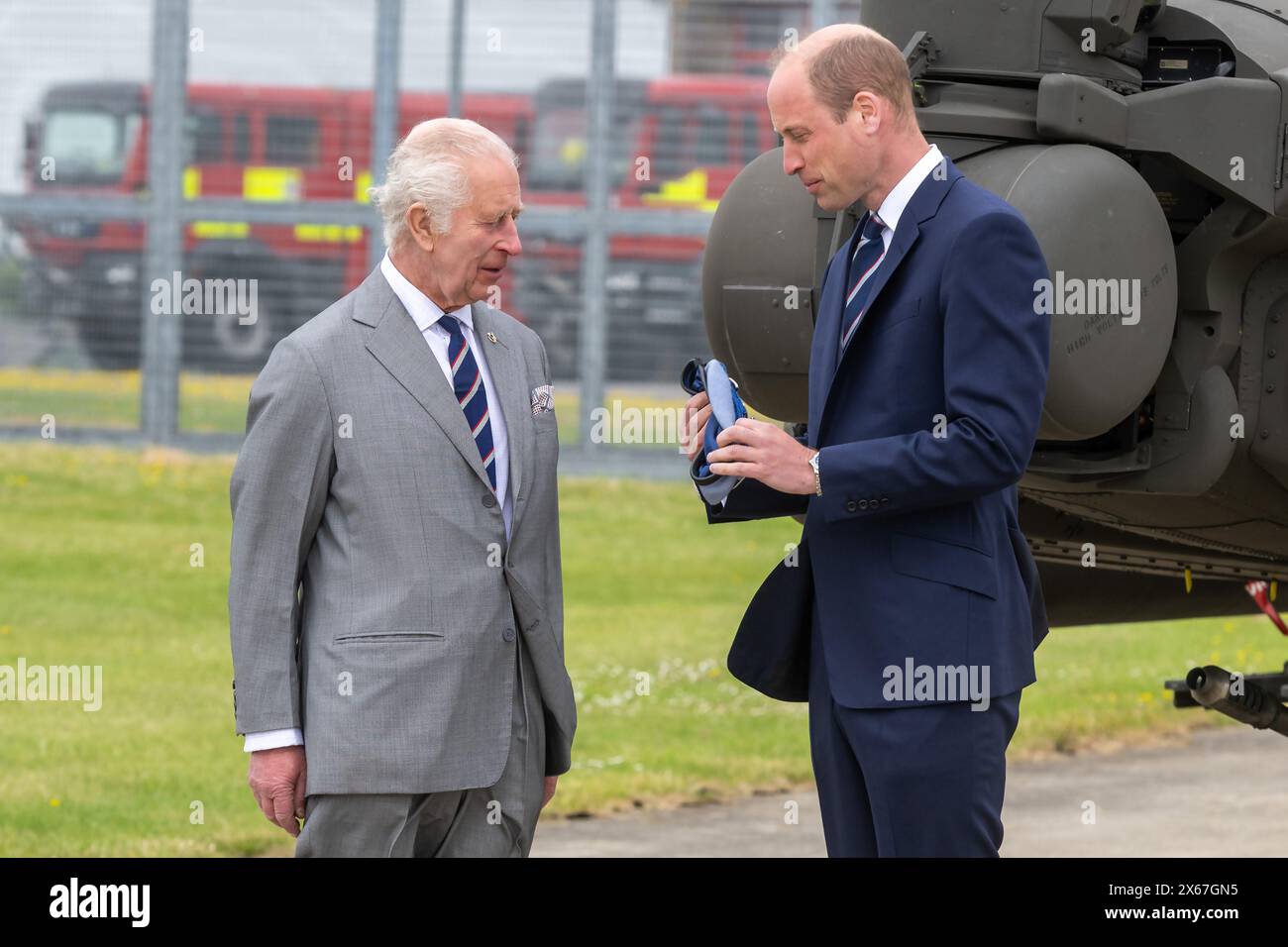 Middle Wallop, UK, 13 May, 2024. His Majesty King Charles III ...