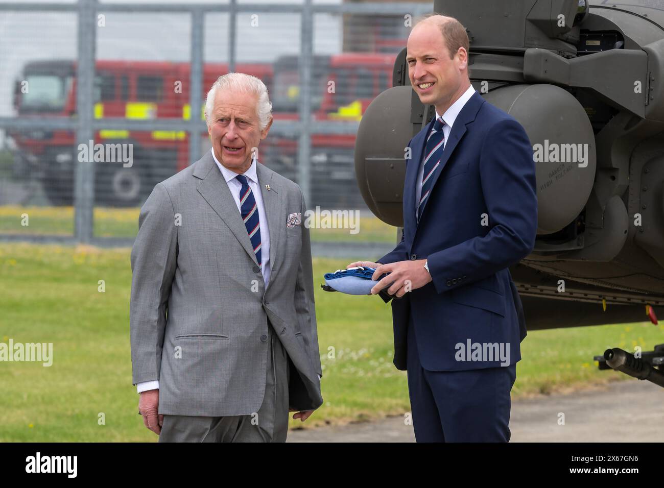 Middle Wallop, UK, 13 May, 2024. His Majesty King Charles III ...