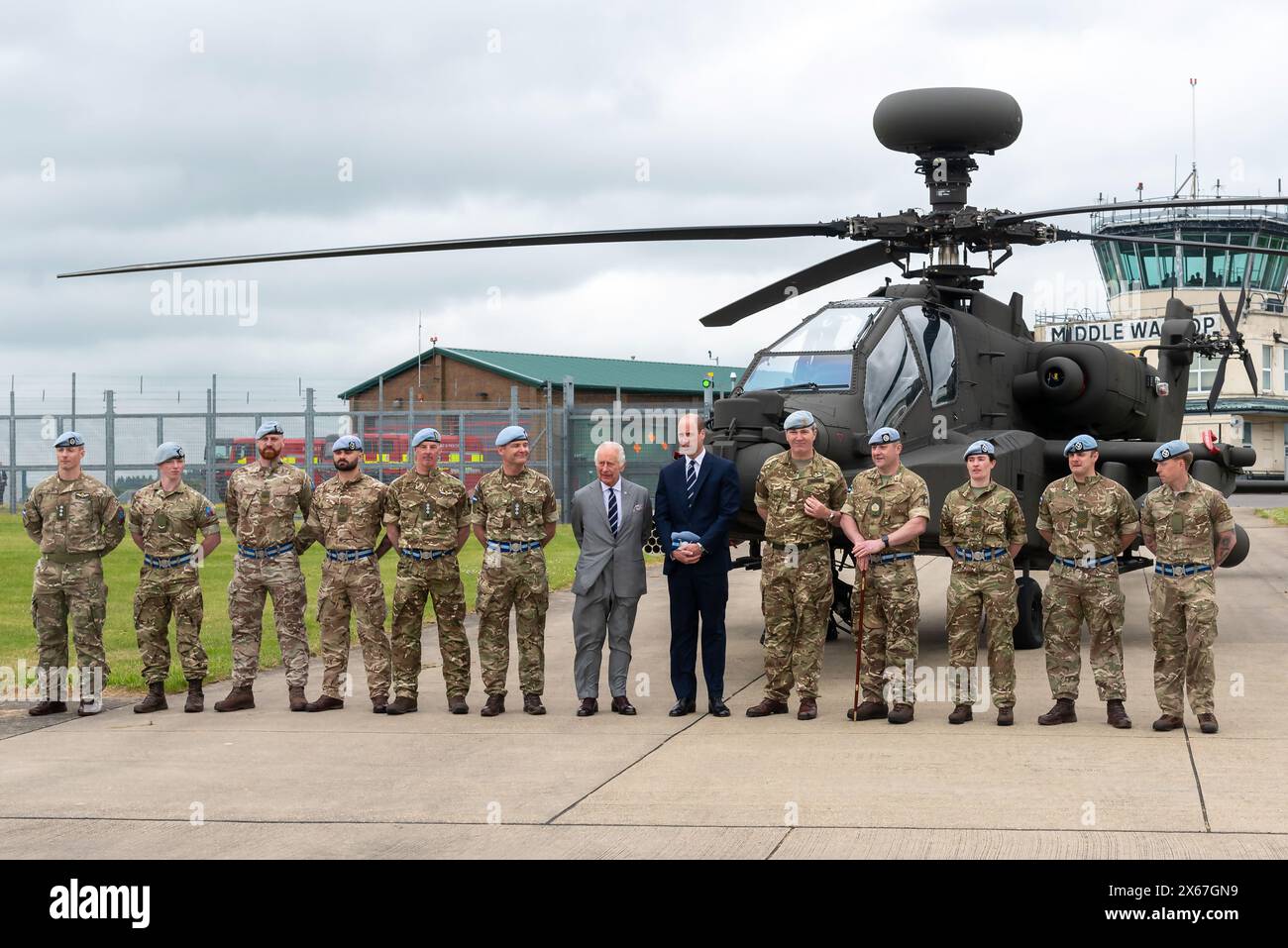 Middle Wallop, UK, 13 May, 2024. His Majesty King Charles III ...