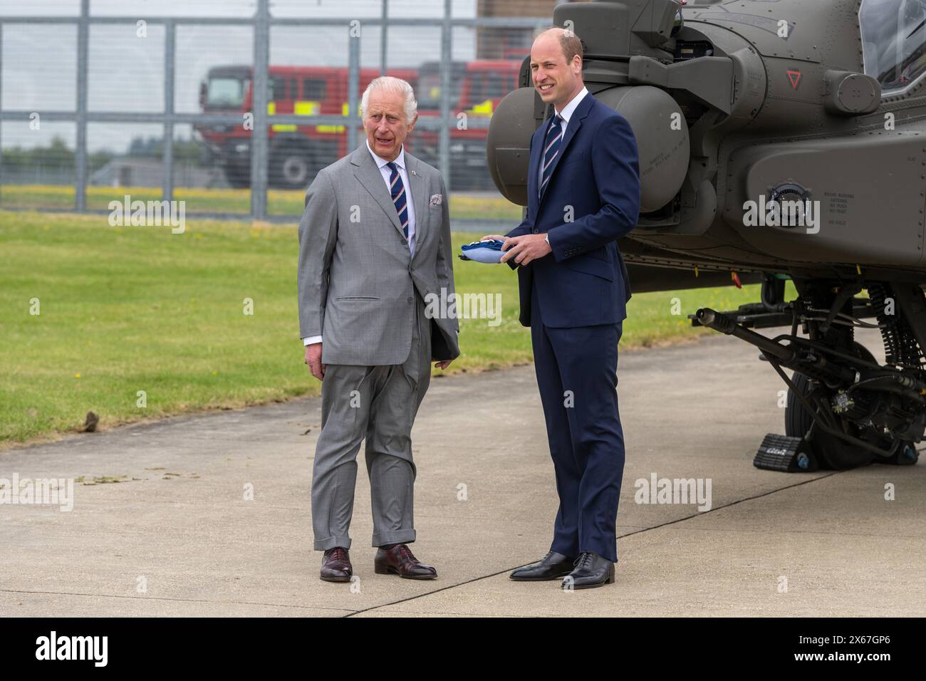 Middle Wallop, UK, 13 May, 2024. His Majesty King Charles III ...
