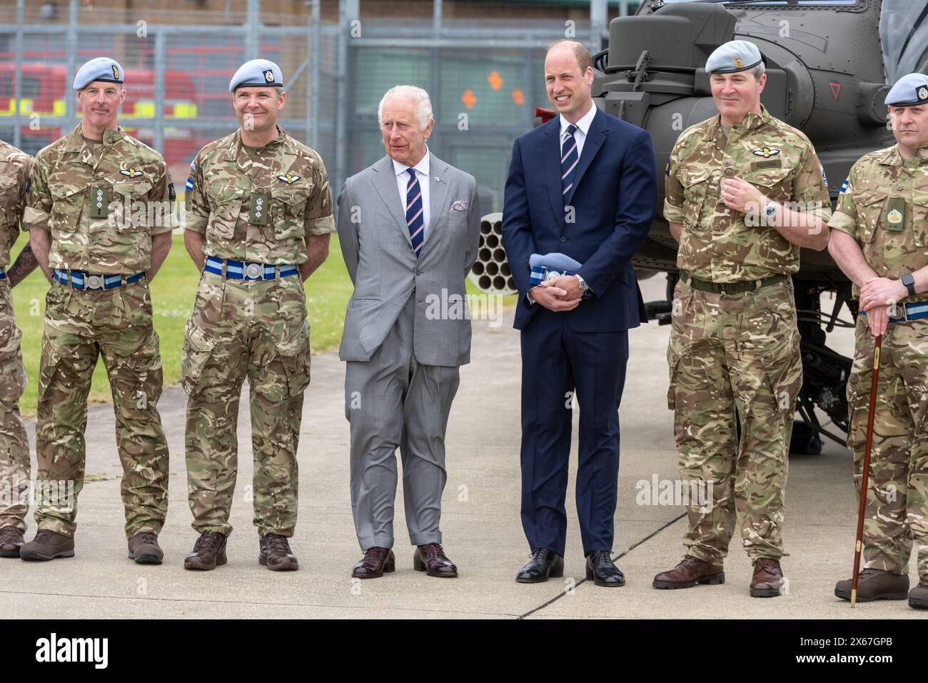 Middle Wallop, UK, 13 May, 2024. His Majesty King Charles III ...