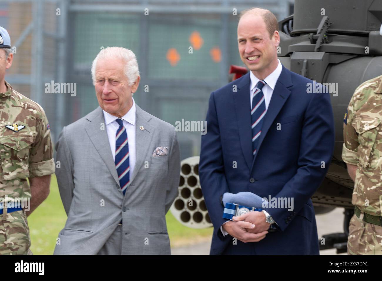Middle Wallop, UK, 13 May, 2024. His Majesty King Charles III ...