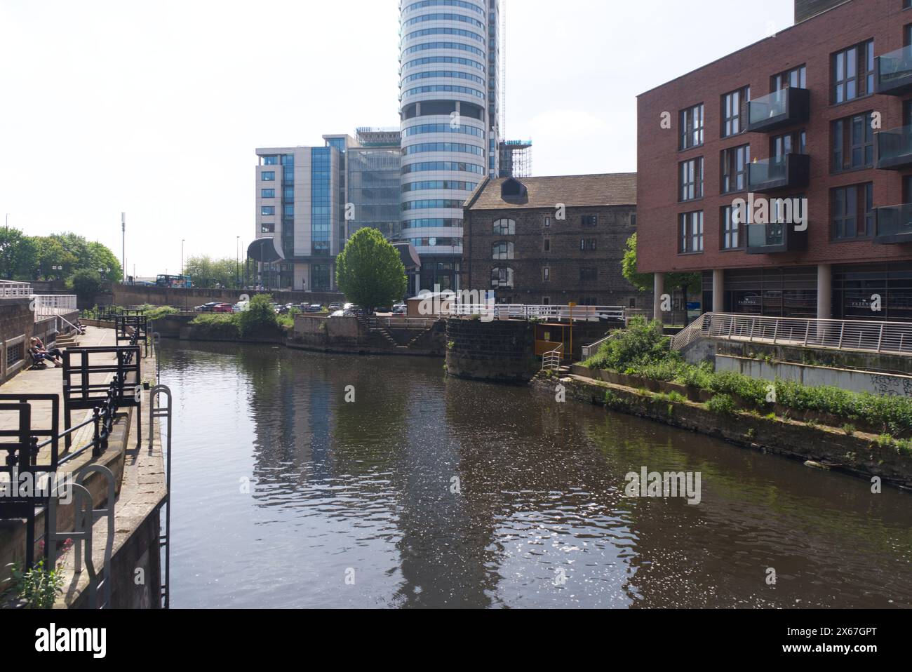 The River Aire, Leeds, Yorkshire Stock Photo - Alamy